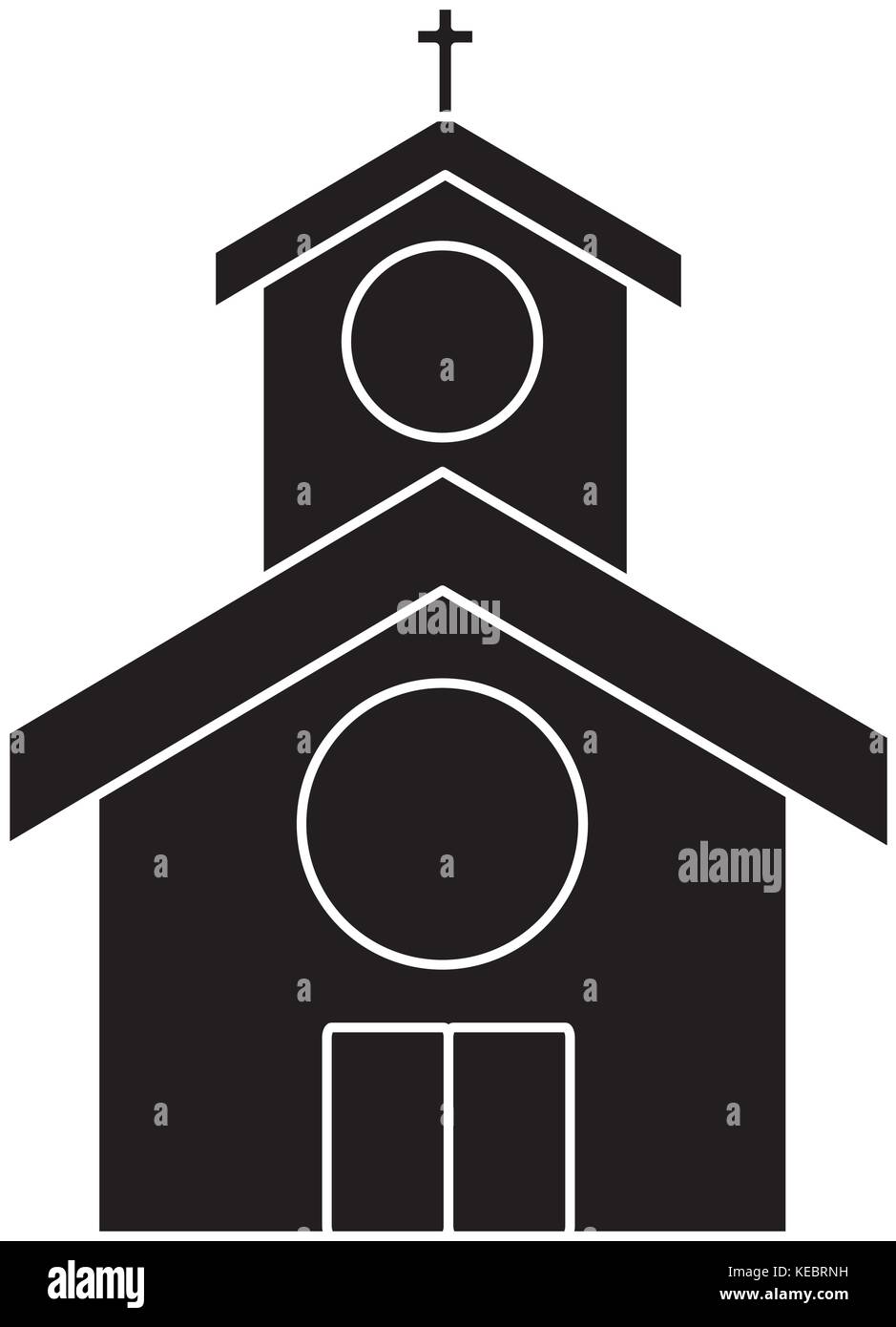 Church building symbol Stock Vector Image & Art - Alamy