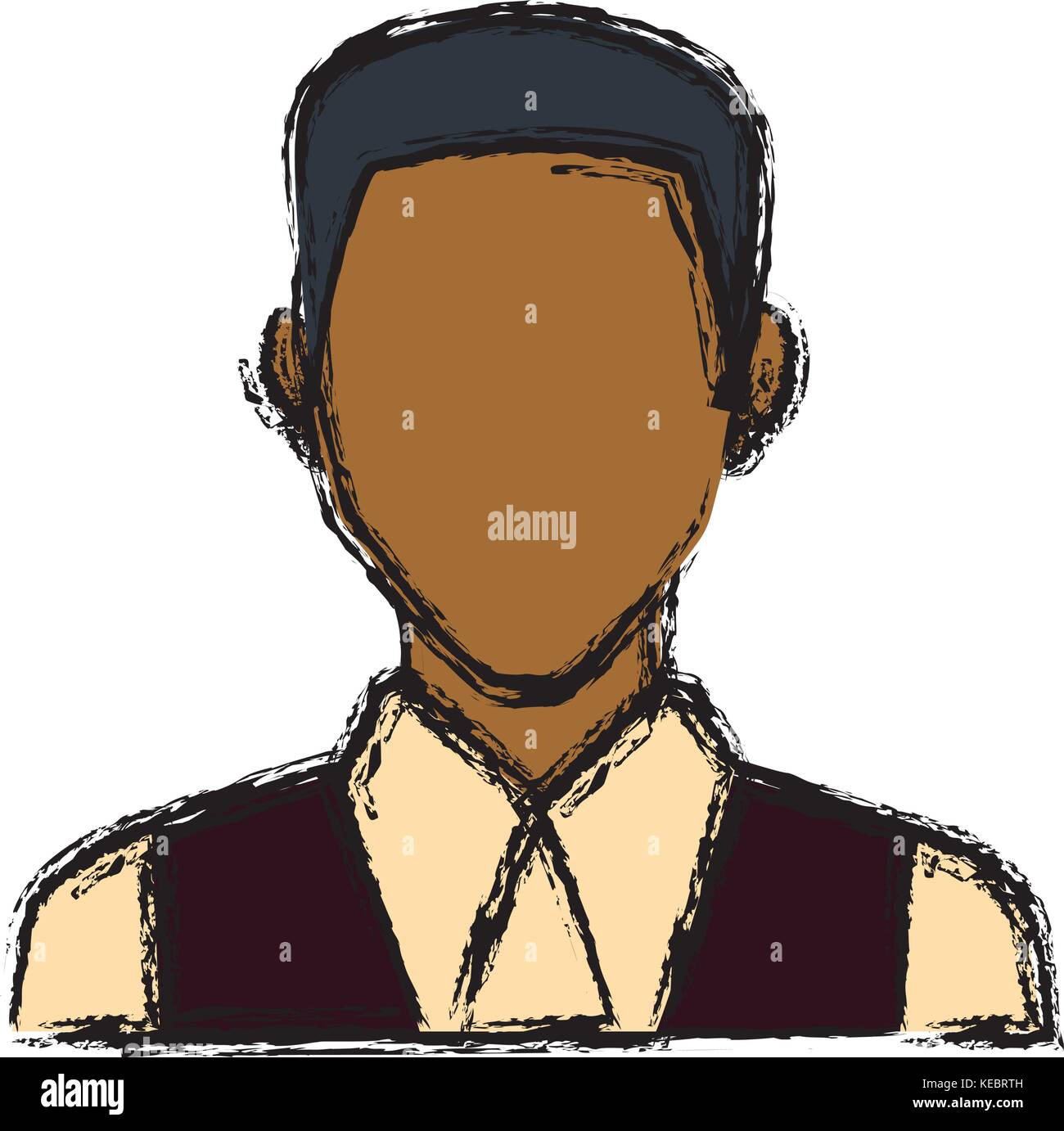 Businessman profile symbol Stock Vector Image & Art - Alamy