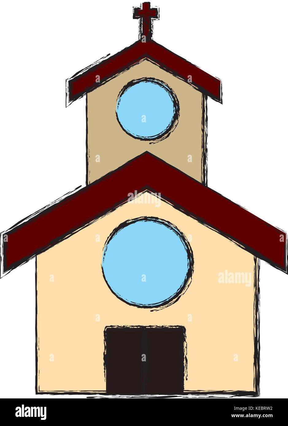 Church building symbol Stock Vector Image & Art - Alamy