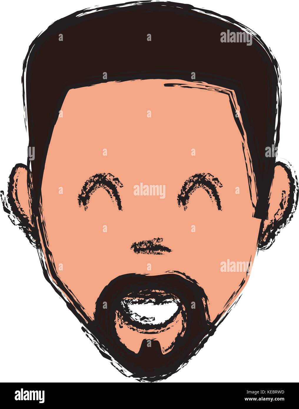 Man smiling face Stock Vector Image & Art - Alamy