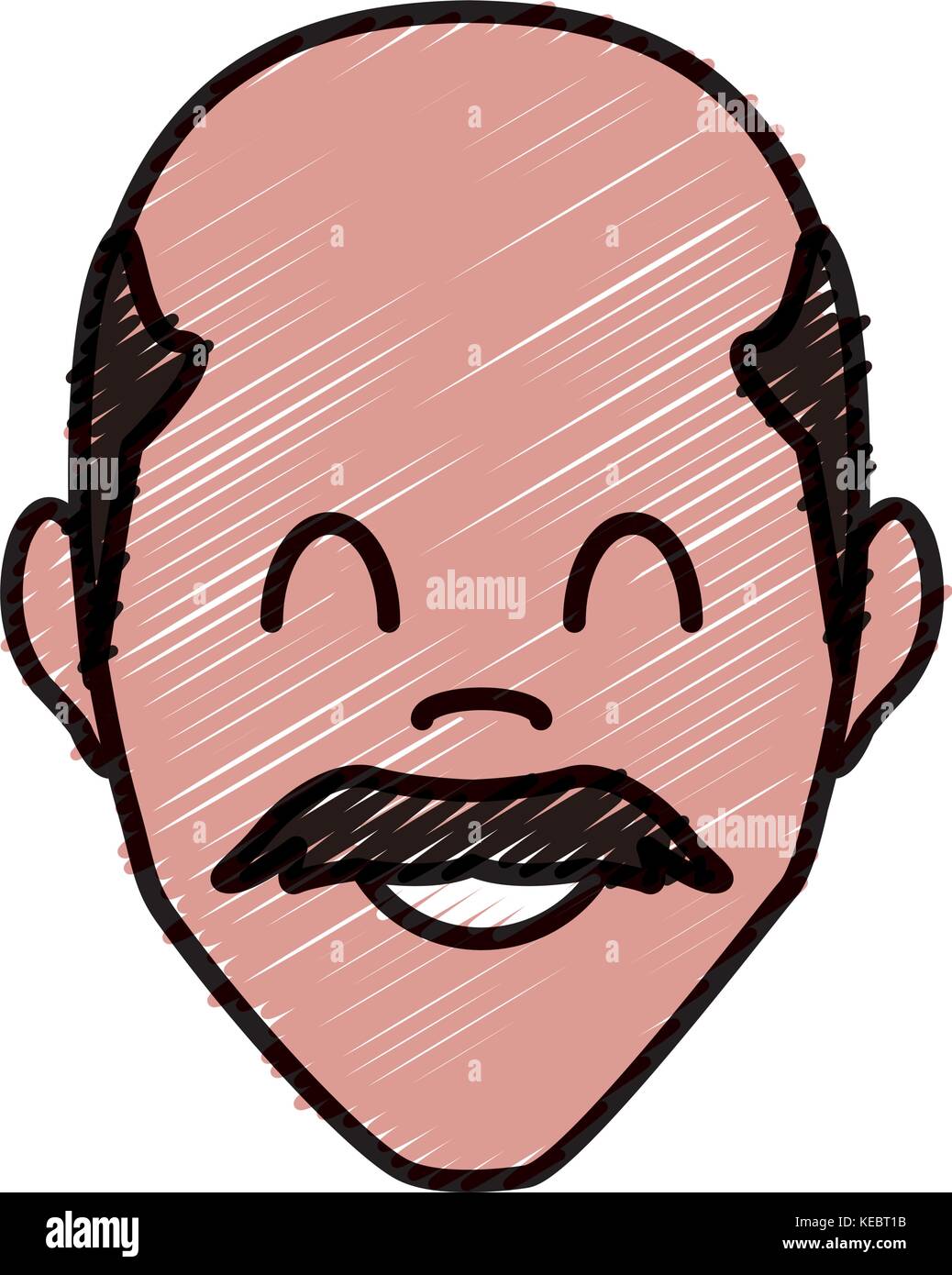 Smiling funny face draw Stock Vector Images - Alamy