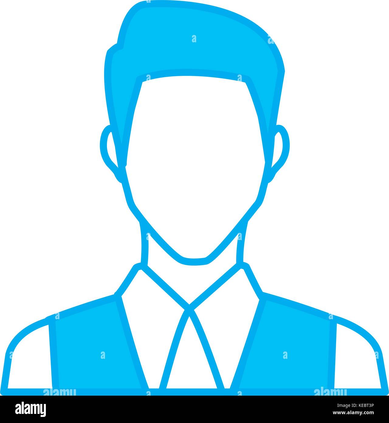 Businessman profile symbol Stock Vector Image & Art - Alamy