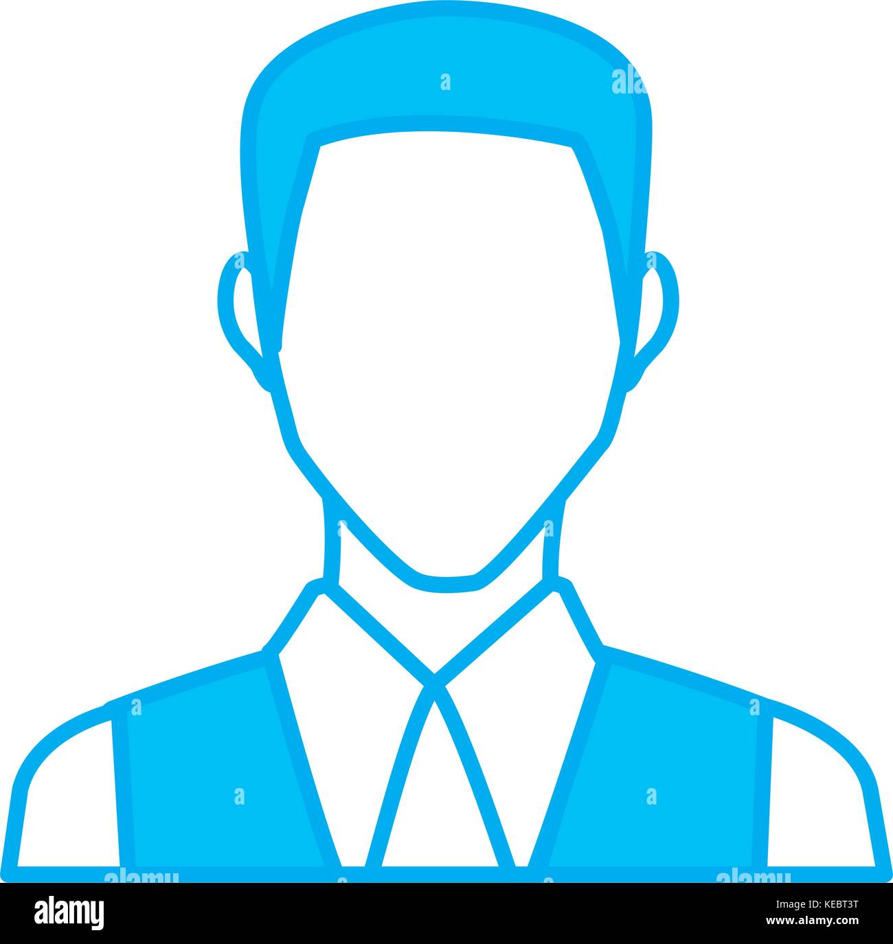 Businessman profile symbol Stock Vector Image & Art - Alamy