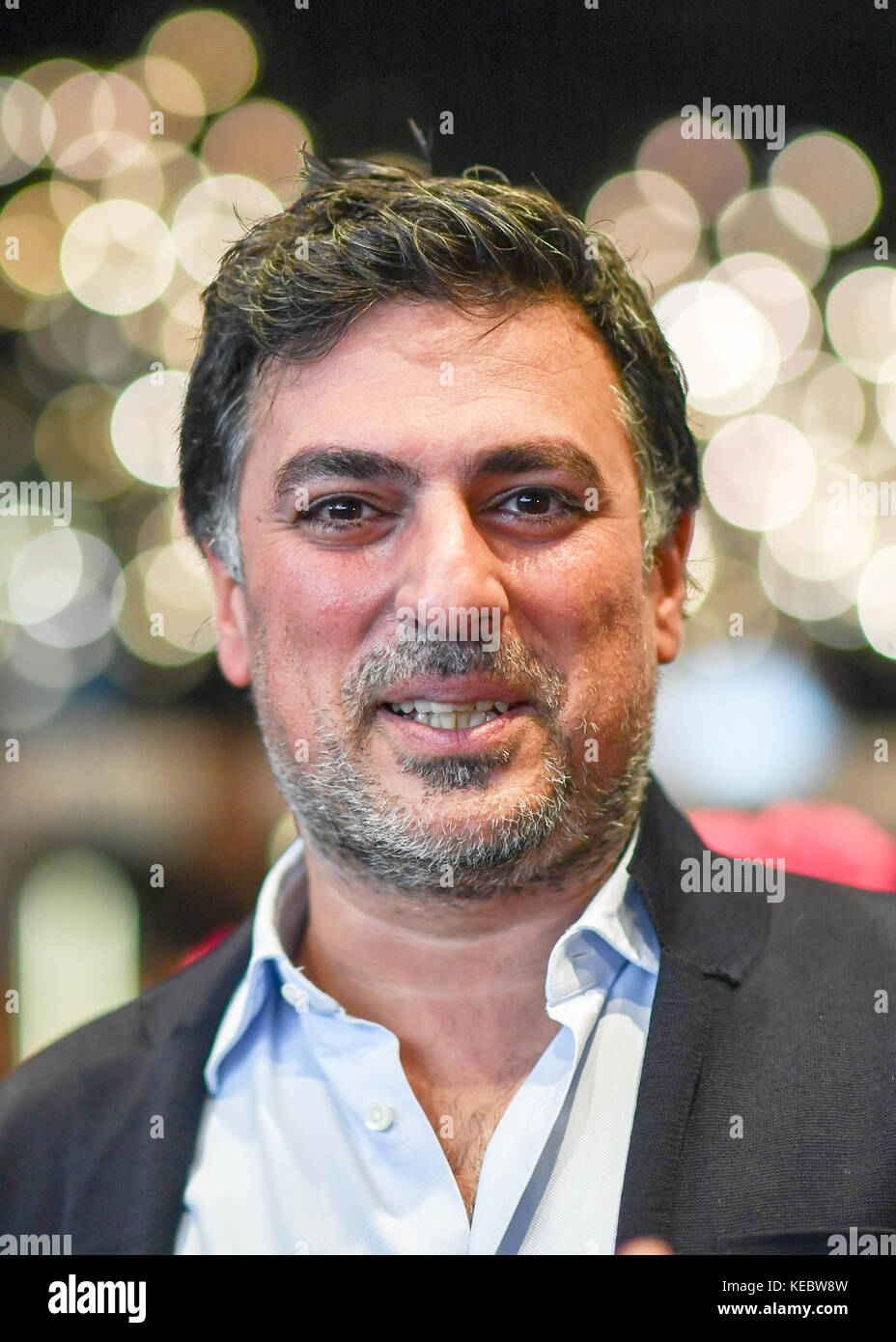 Berlin, Germany. 18th Oct, 2017. The Iranian-German hair stylist and ...