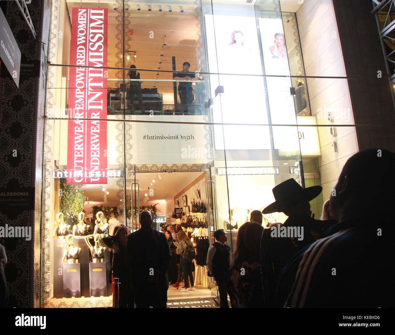 New York, NY, USA. 18th Oct, 2017. Intimissimi flagship boutique ...