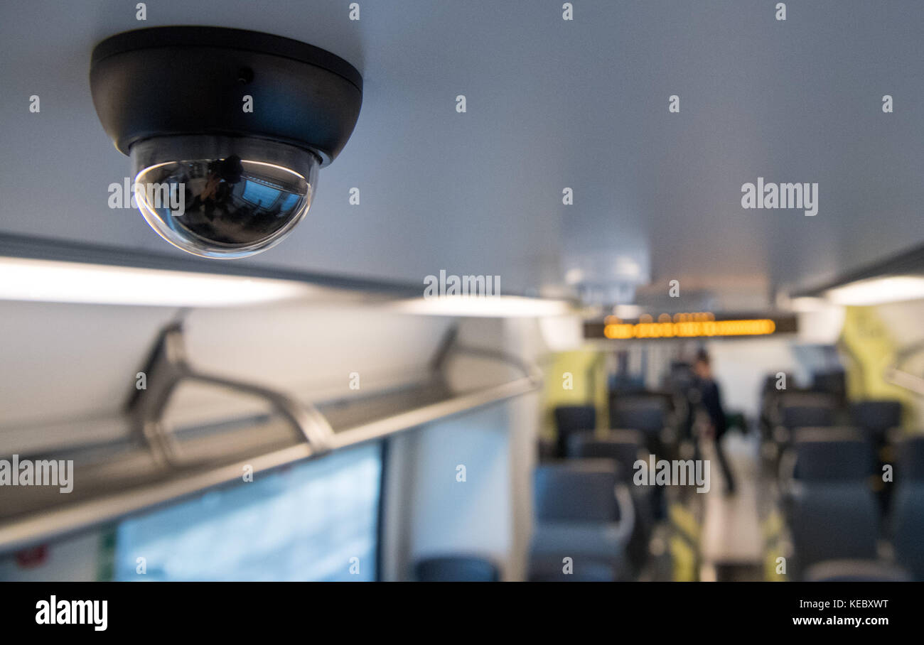 A security camera is installed onboard a train designed according to ...