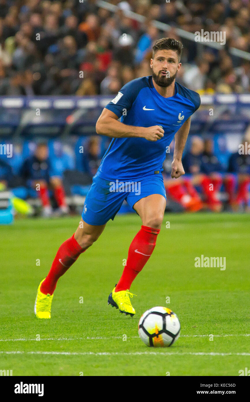 October 10, 2017 - Saint-Denis, France - Olivier Giroud in action ...