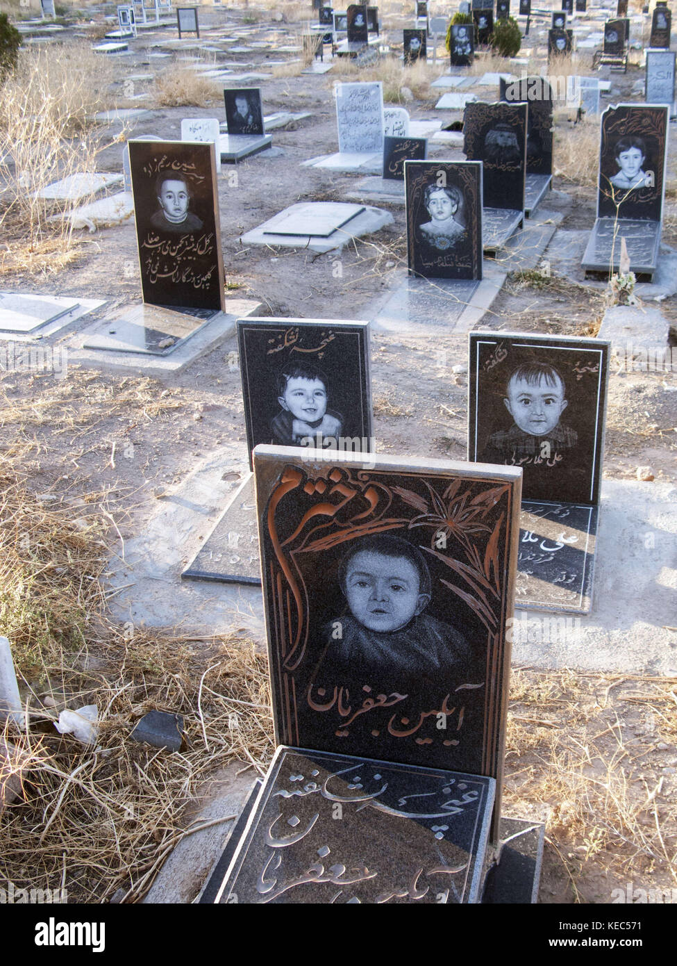 Tabriz, Tabriz, Iran. 18th Oct, 2010. Several tomb of children are seen ...