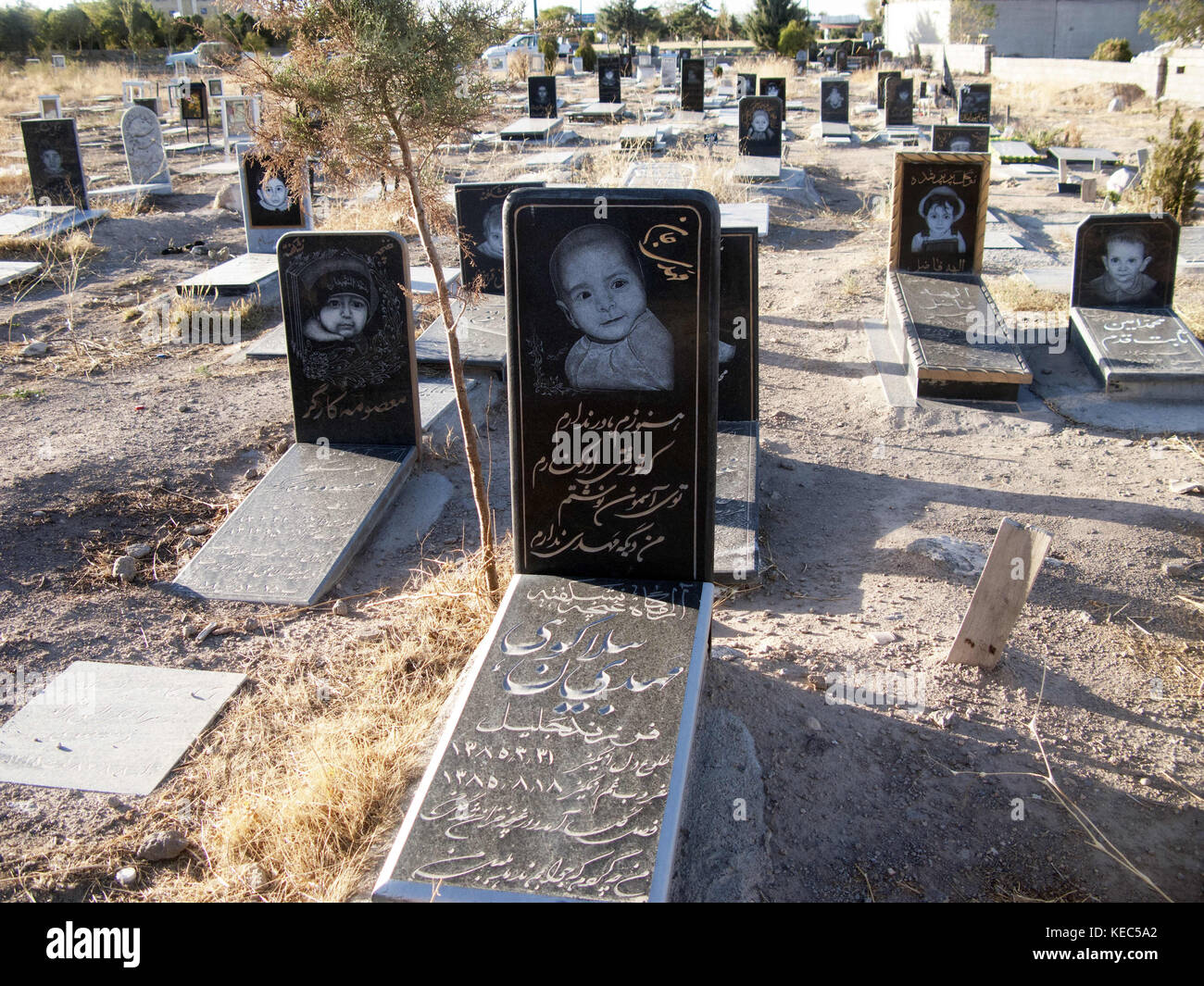 Tabriz, Tabriz, Iran. 18th Oct, 2010. Several tomb of children are seen ...