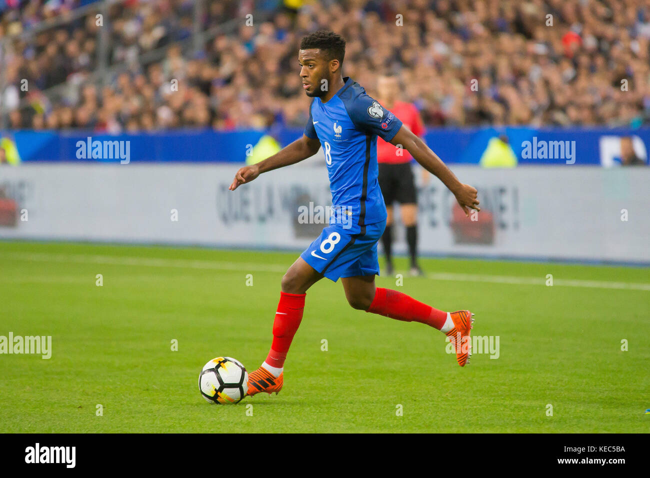October 10, 2017 - Saint-Denis, France - Thomas Lemar in action during ...