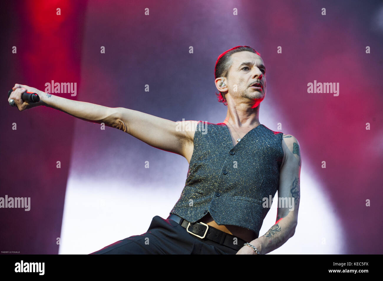 Paris, Ile de France, France. 1st July, 2017. Dave Gahan, the singer of ...