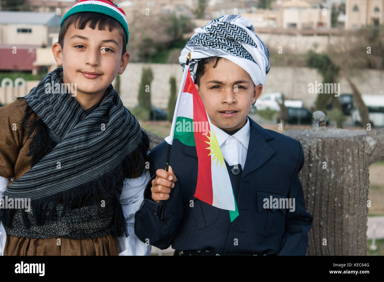 Erbil, Kurdistan, Iraq. 20th Mar, 2011. Kurdish children are seen ...