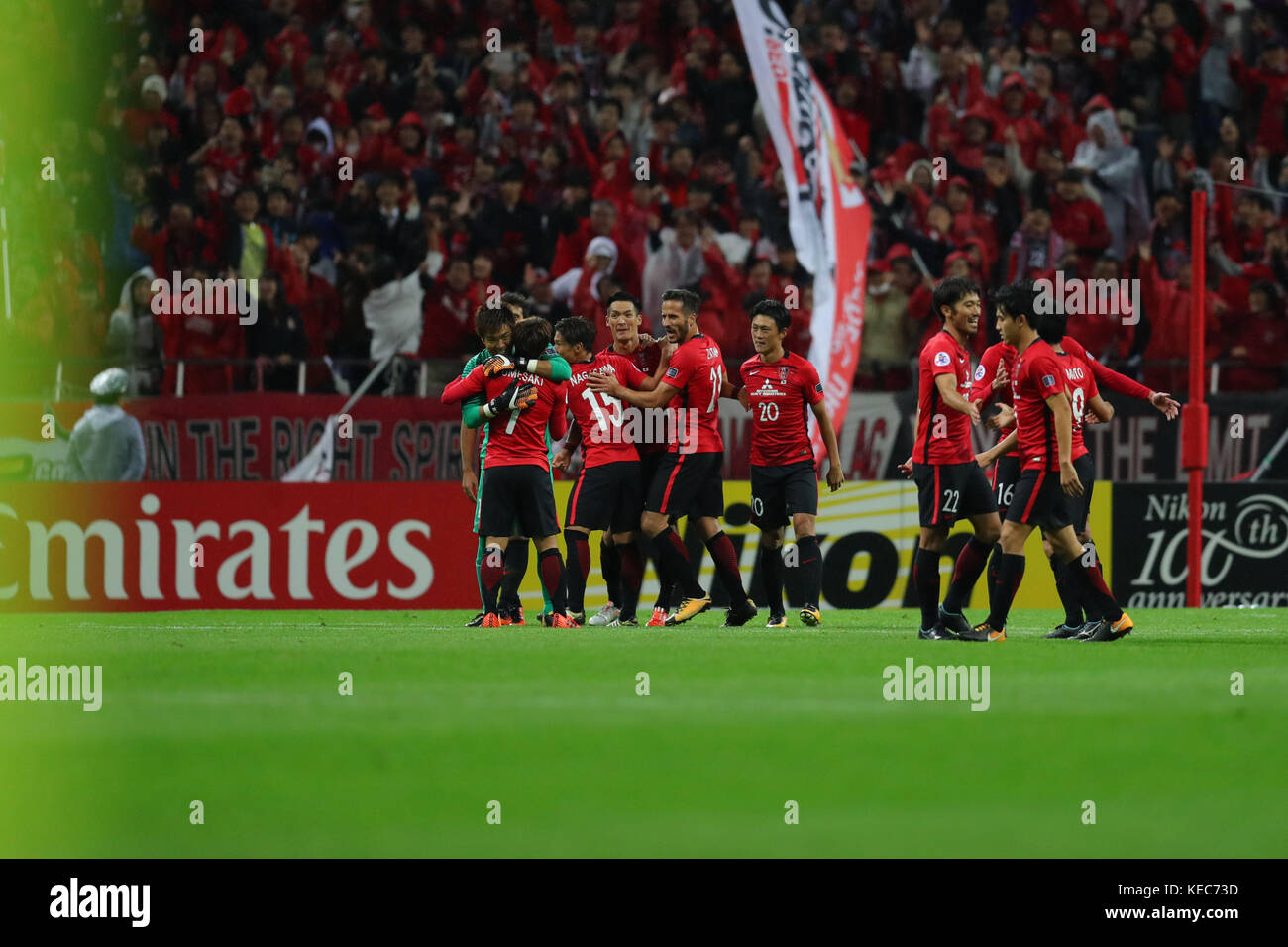 Saitama, Japan. 18th Oct, 2017. Urawa Red Diamonds team group (REDS ...