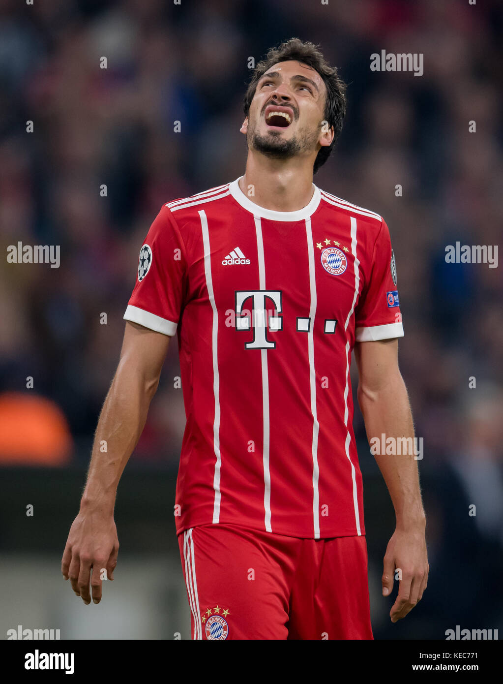 Munich, Germany. 18th Oct, 2017. Munich's Mats Hummels, photographed ...