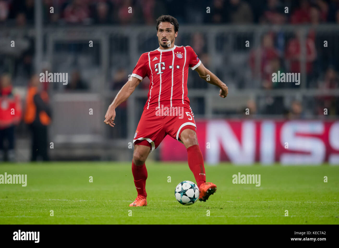 Munich's Mats Hummels in action during the UEFA Champions League soccer ...
