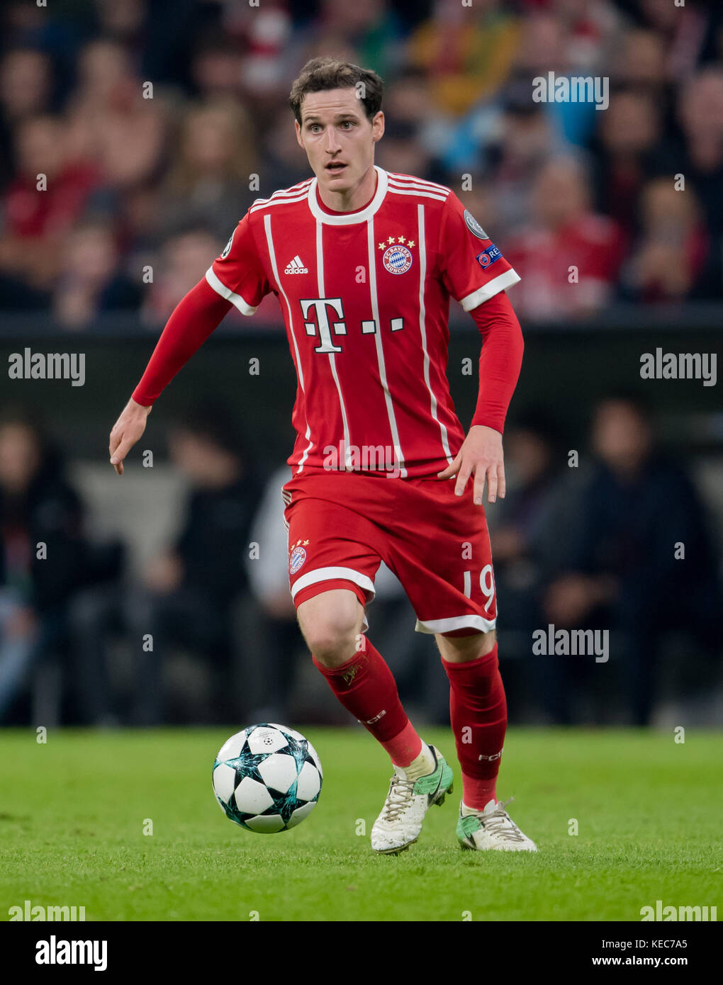 Munich's Sebastian Rudy in action during the UEFA Champions League ...