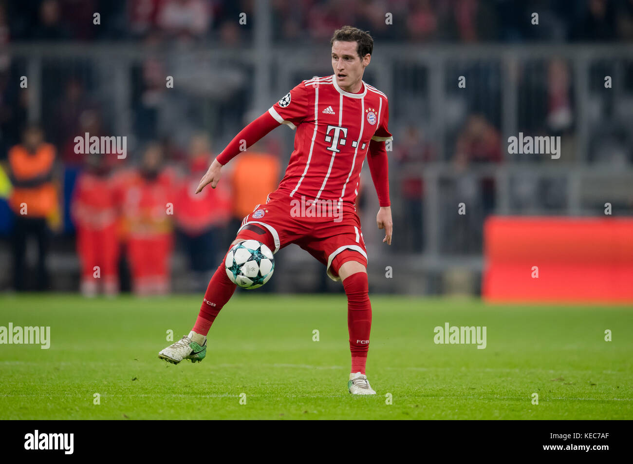 Munich's Sebastian Rudy in action during the UEFA Champions League ...