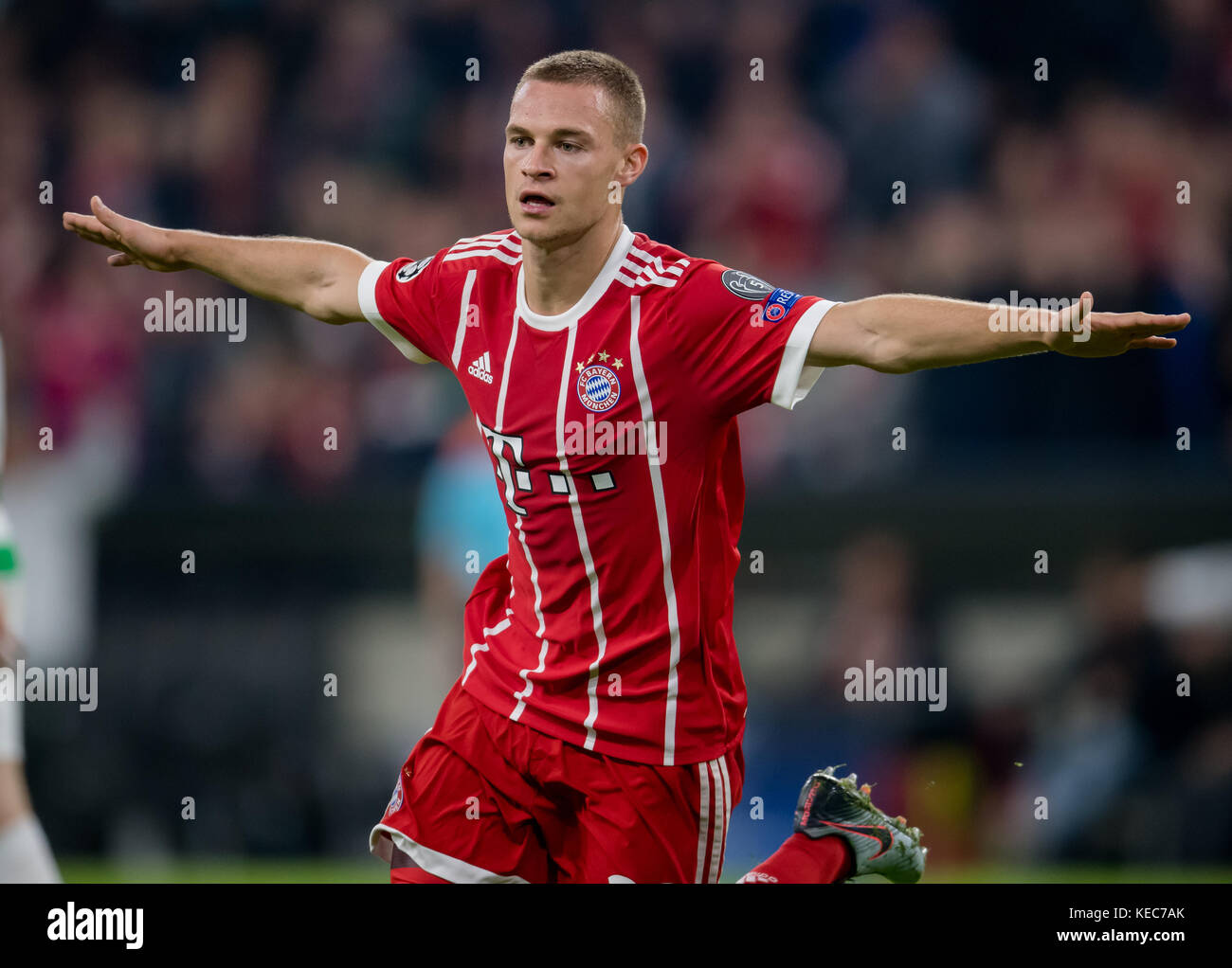 Munich's Joshua Kimmich in action during the UEFA Champions League ...