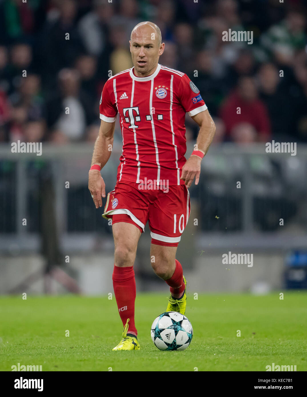 Munich's Arjen Robben in action during the UEFA Champions League soccer ...