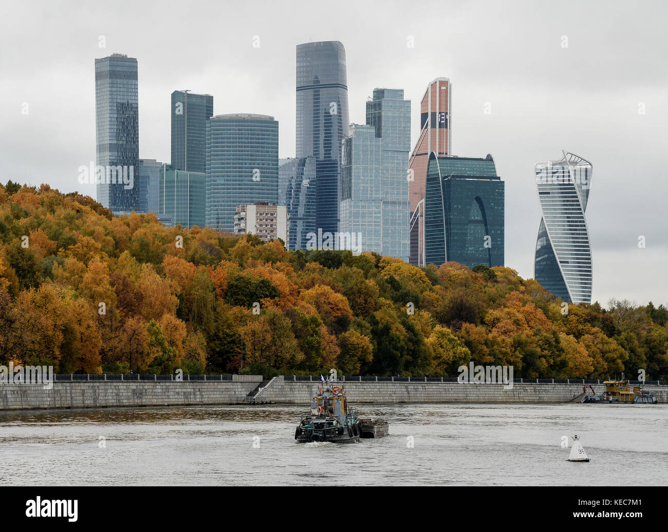 Moscow, Russia. 14th Oct, 2017. View of the skyline of Moscow, Russia ...