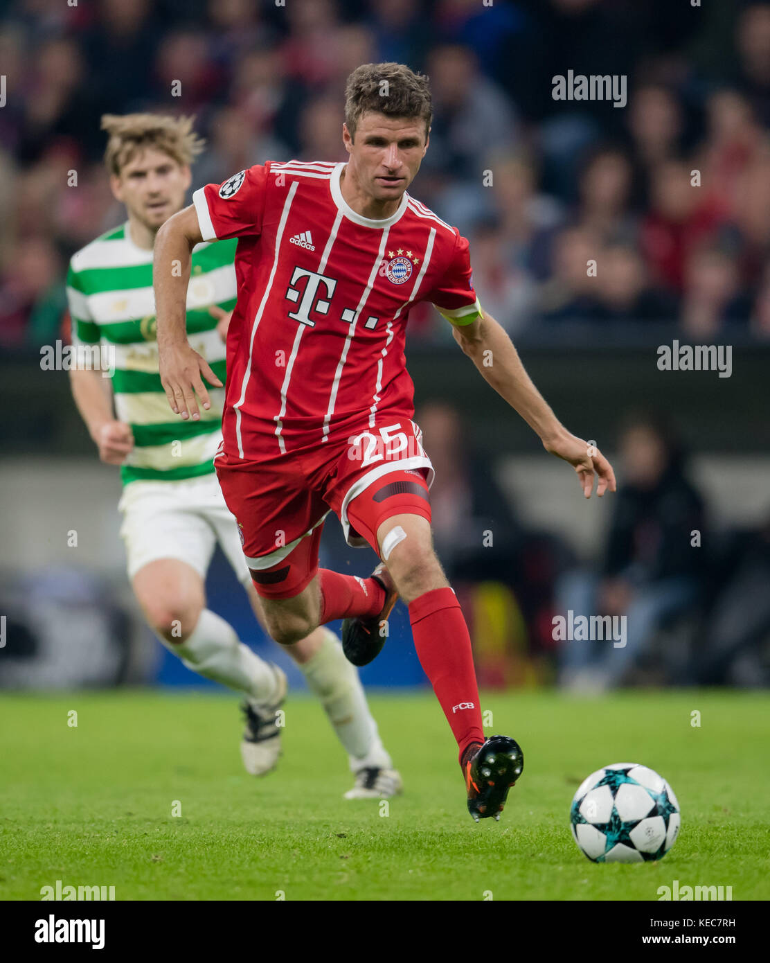 Munich's Thomas Mueller in action during the UEFA Champions League ...