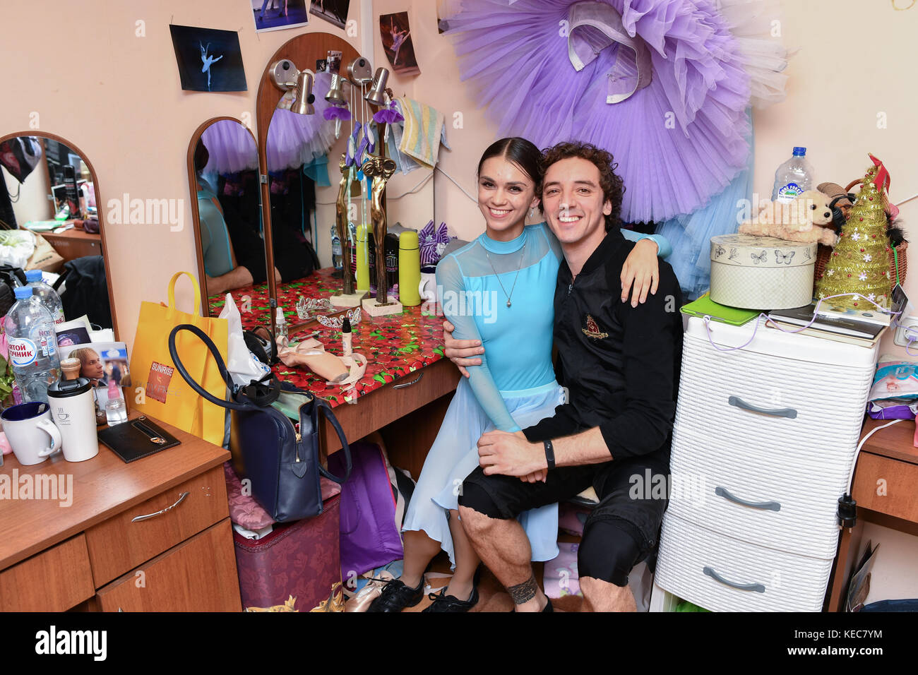 Moscow, Russia. 13th Oct, 2017. Dancer Vladimir Mineev and prima ...