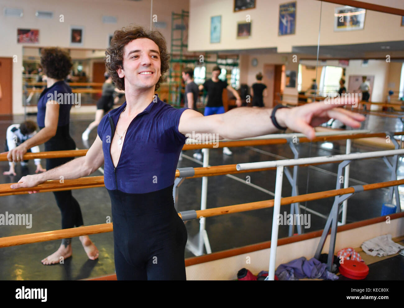 Moscow, Russia. 13th Oct, 2017. Dancer Vladimir Mineev, photographed ...
