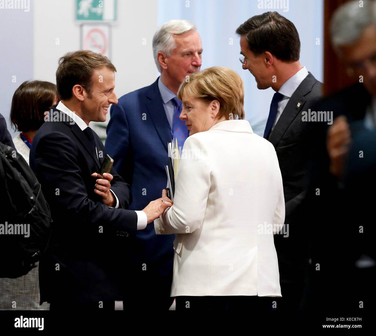 Brussels, Belgium. 20th Oct, 2017. French President Emmanuel Macron, EU ...