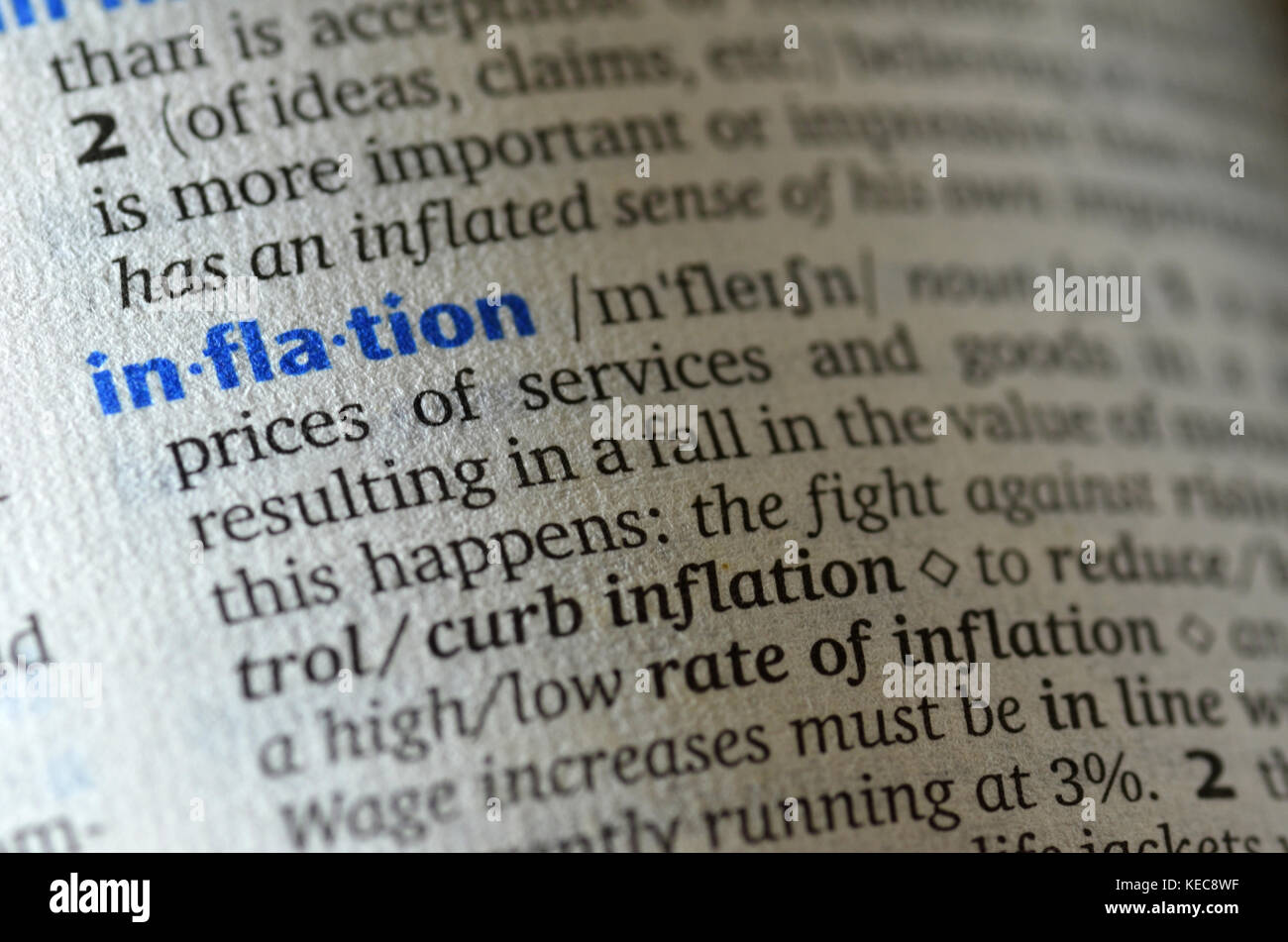 Inflation definition hi-res stock photography and images - Alamy
