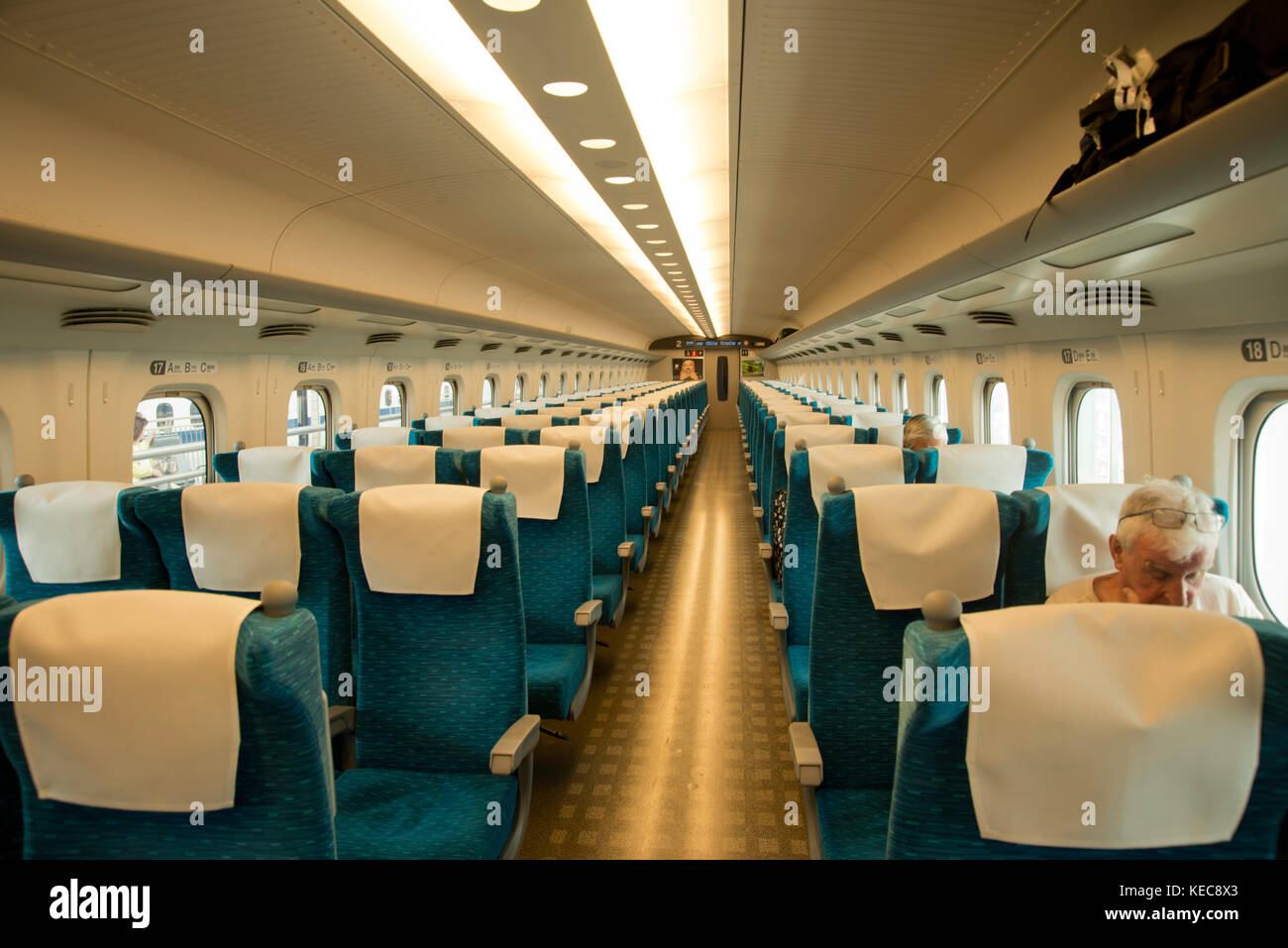 Inside Japanese train Stock Photo - Alamy