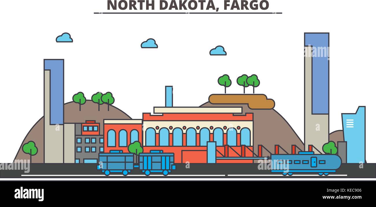 Fargo north dakota downtown aerial hi-res stock photography and images ...