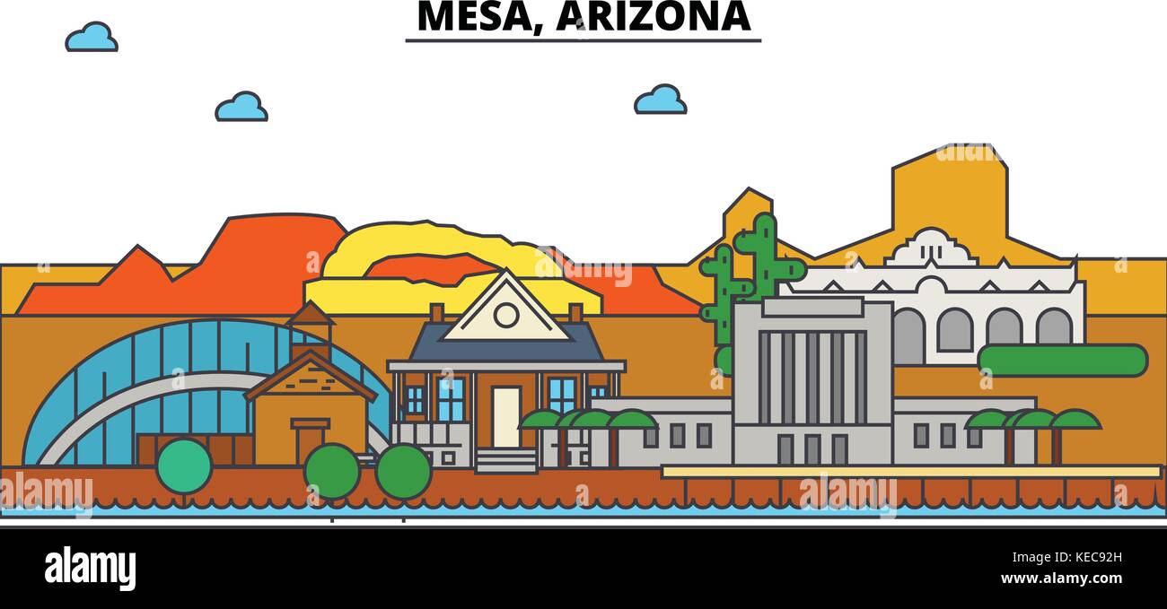 Mesa art center Stock Vector Images - Alamy