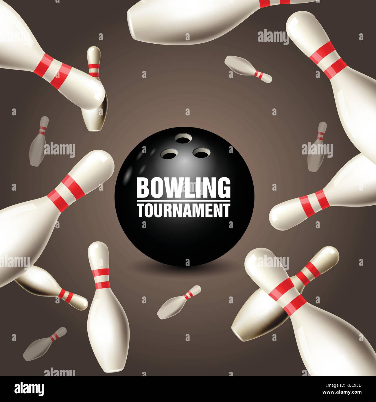 Bowling Pin Border Clip Art