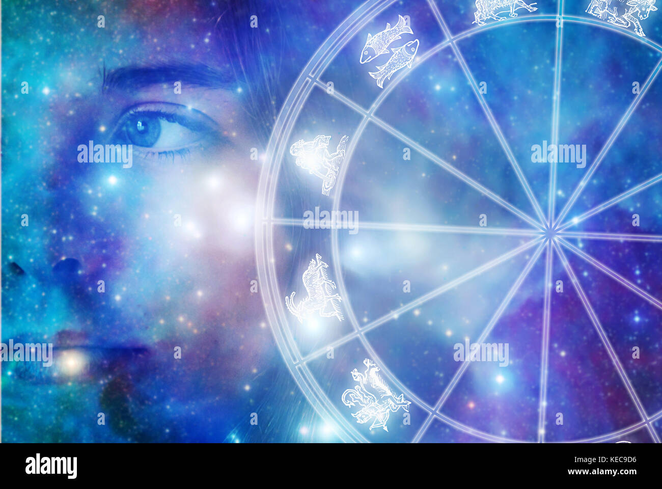 Astrology chart woman hi-res stock photography and images - Alamy