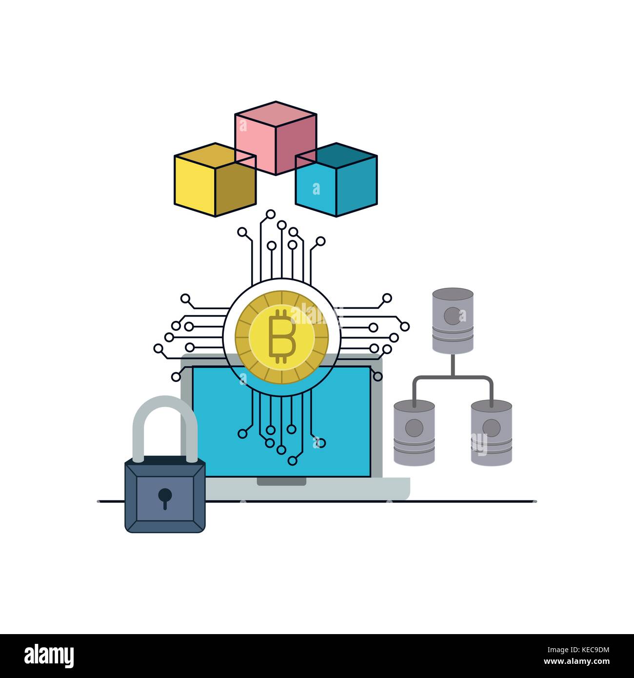 Cryptocurrency desktop Cut Out Stock Images & Pictures - Alamy