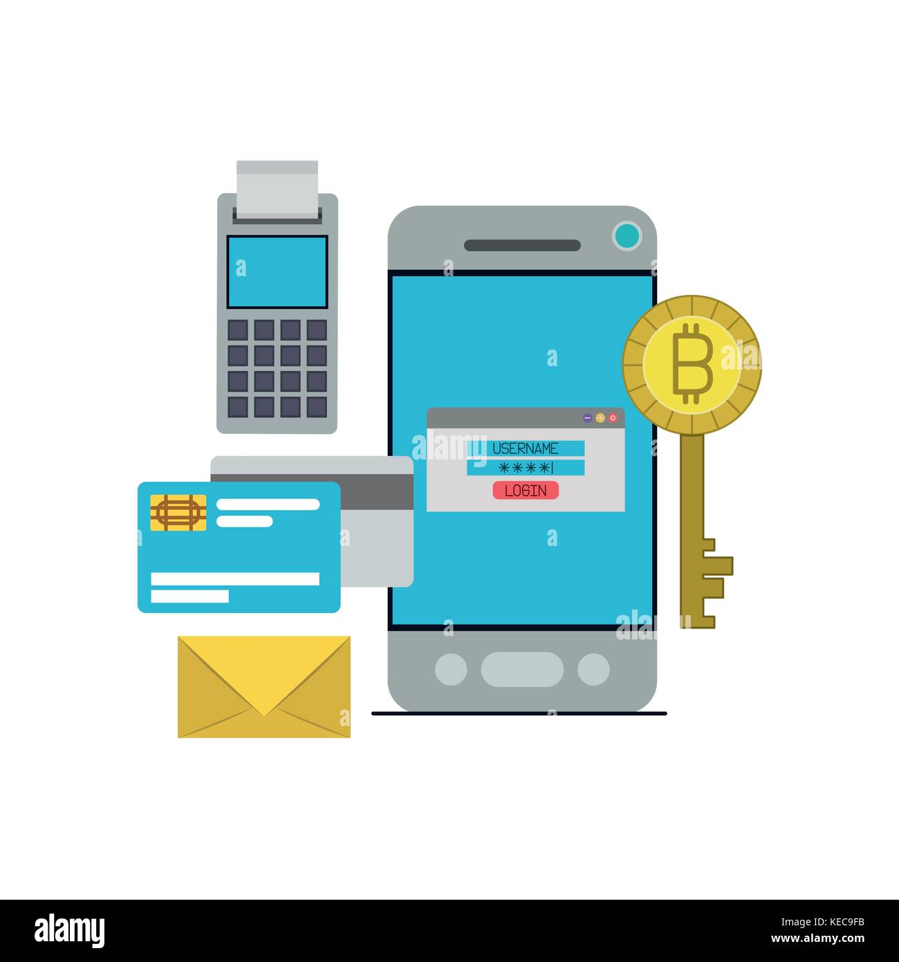 Digital banking login Cut Out Stock Images & Pictures - Alamy