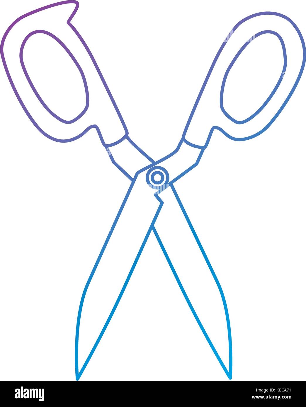 Kitchen scissors Stock Vector Images - Alamy
