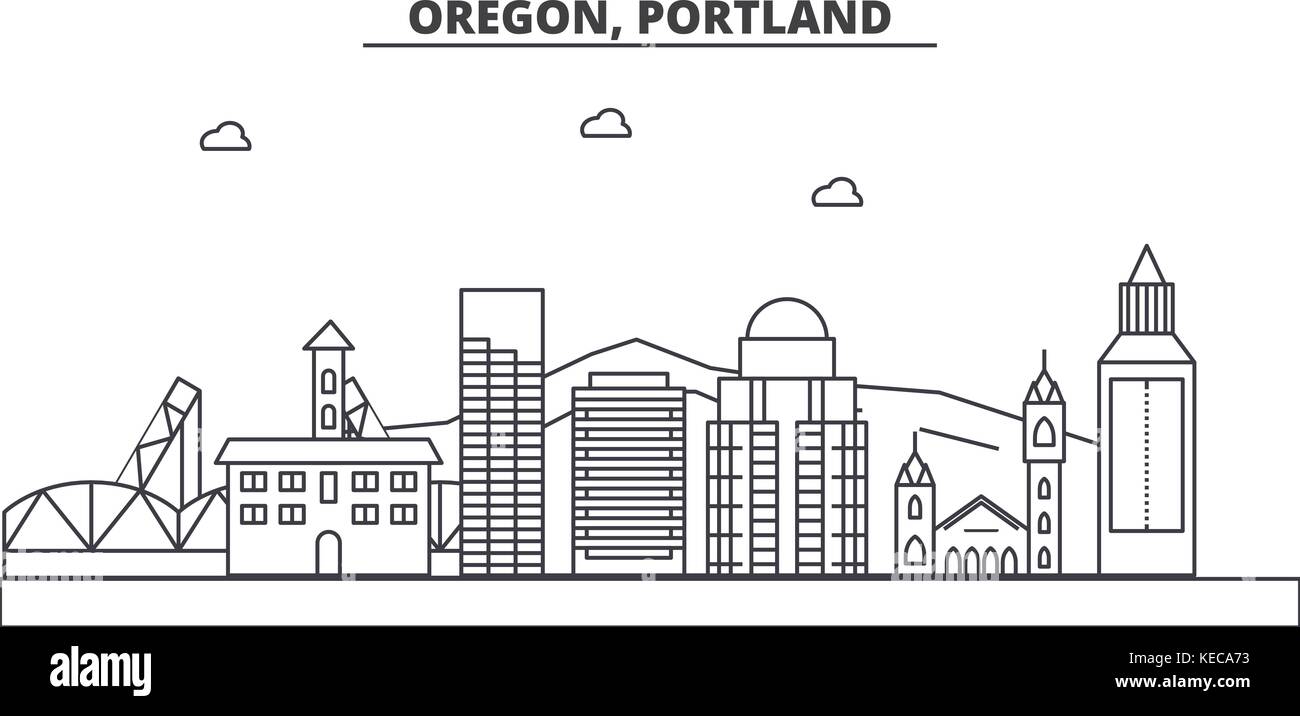 Portland oregon landmark Stock Vector Images - Alamy