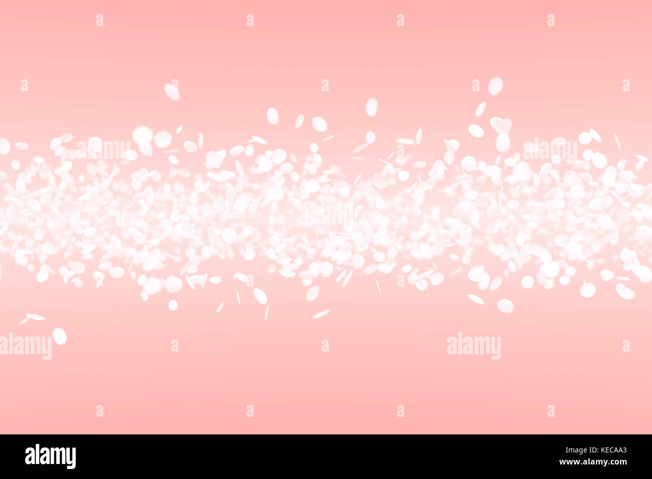 Flower Petals Flying in Air, Cherry Blossoms Stock Photo - Alamy