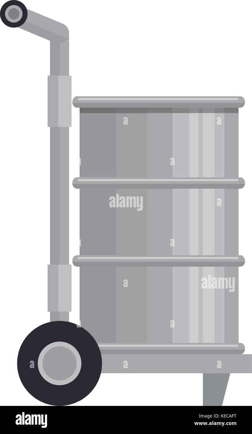 delivery cart with barrel Stock Vector Image & Art - Alamy
