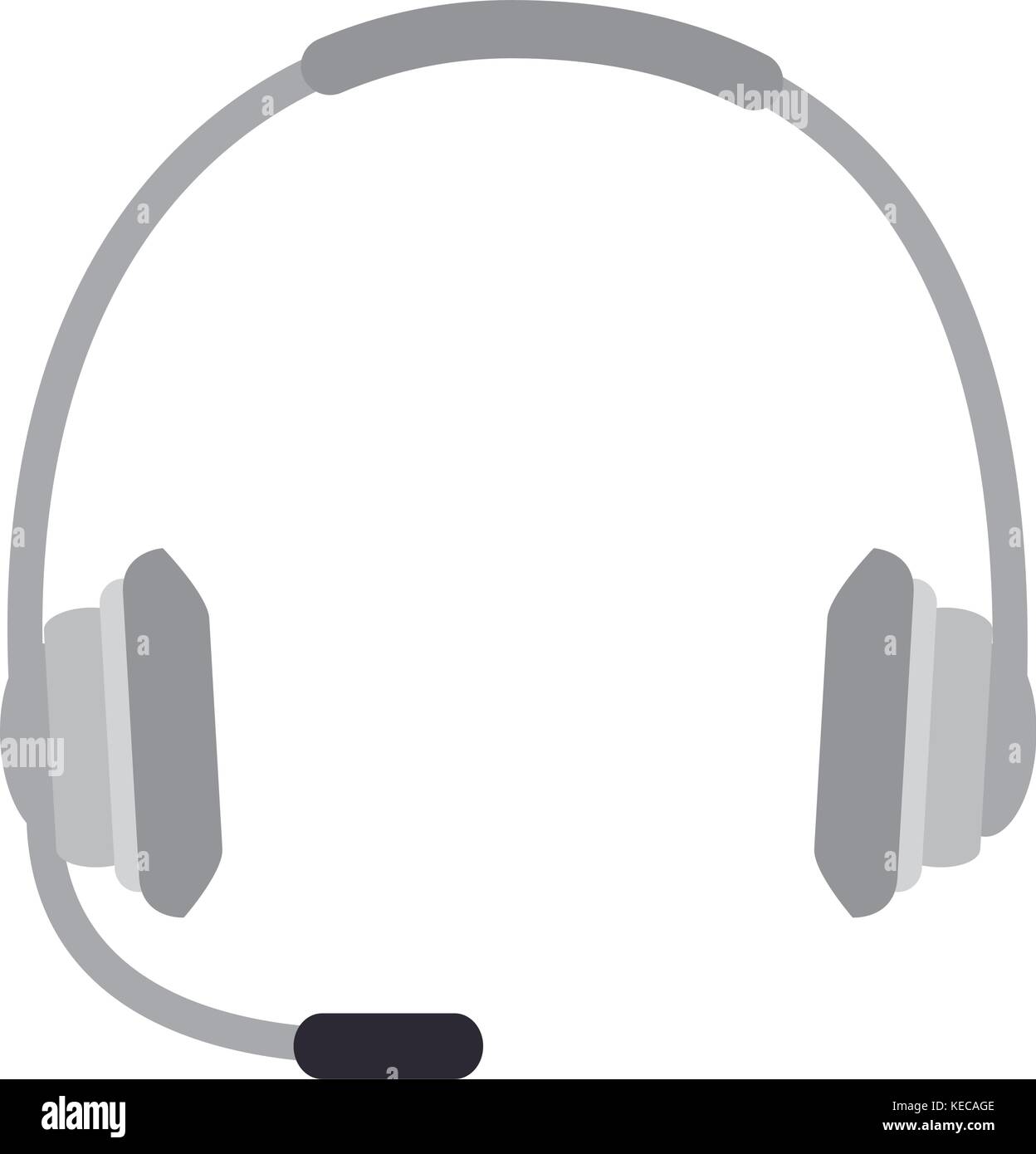 headset communication isolated icon Stock Vector Image & Art - Alamy