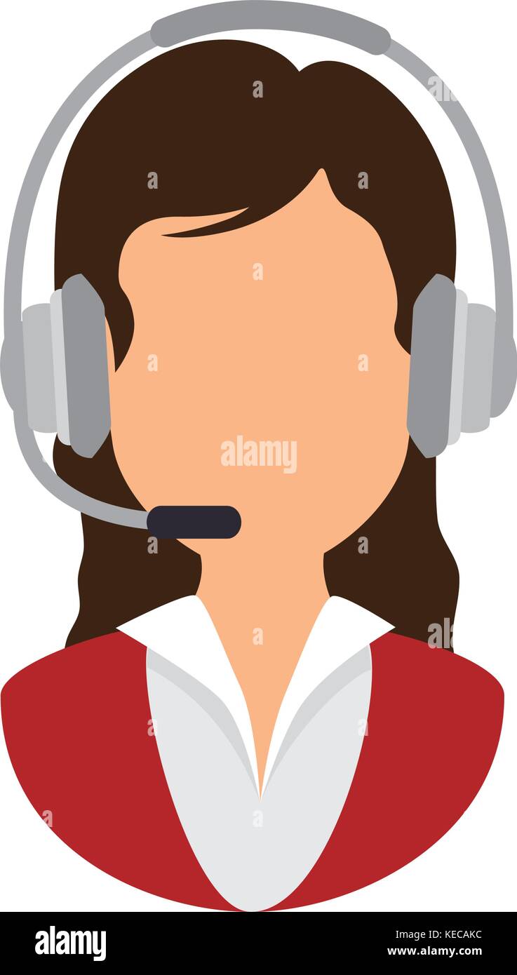 call center receptionist avatar Stock Vector Image & Art - Alamy