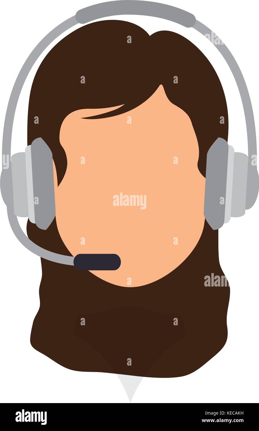 call center receptionist avatar Stock Vector Image & Art - Alamy