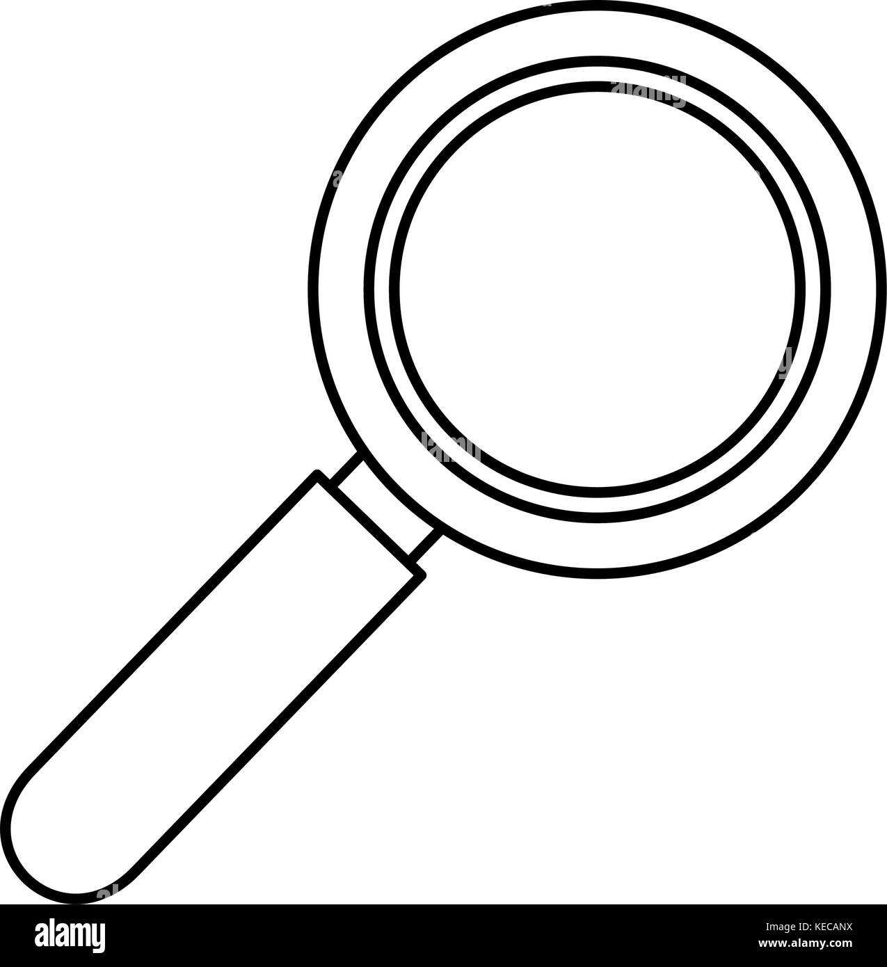 magnifying glass isolated icon Stock Vector Image & Art - Alamy