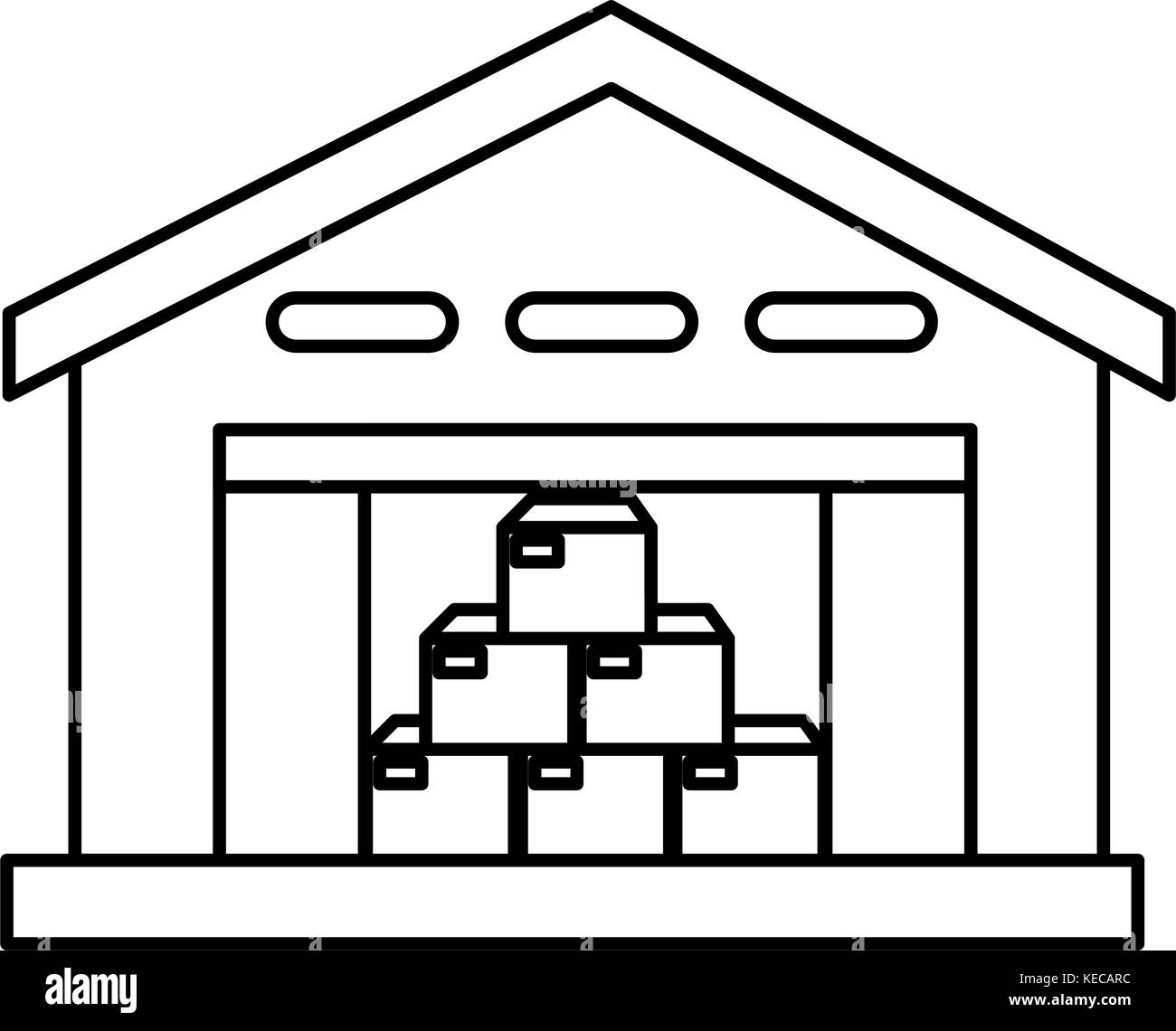 Warehouse Building Icon