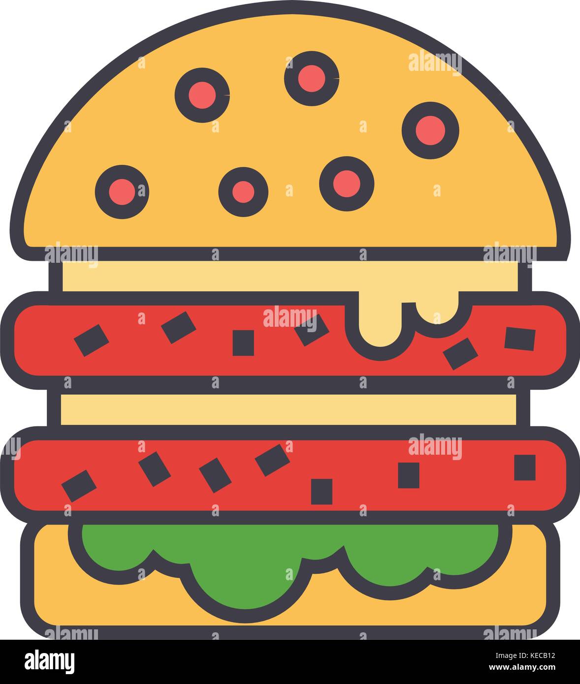 Triple cheeseburger hi-res stock photography and images - Alamy