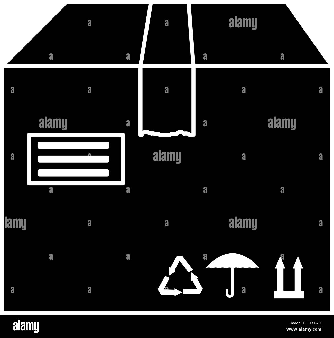 box carton isolated icon Stock Vector Image & Art - Alamy