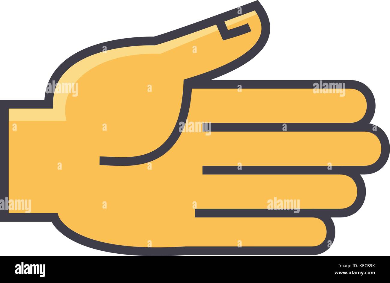 Open hand gesture concept Stock Vector Image & Art - Alamy