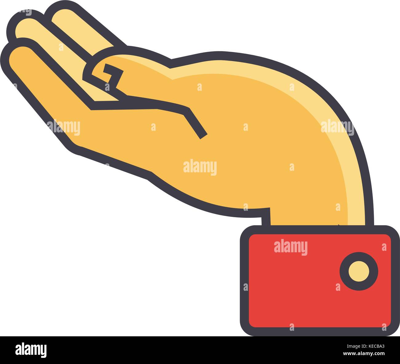 Hand supporting gesture concept Stock Vector Image & Art - Alamy