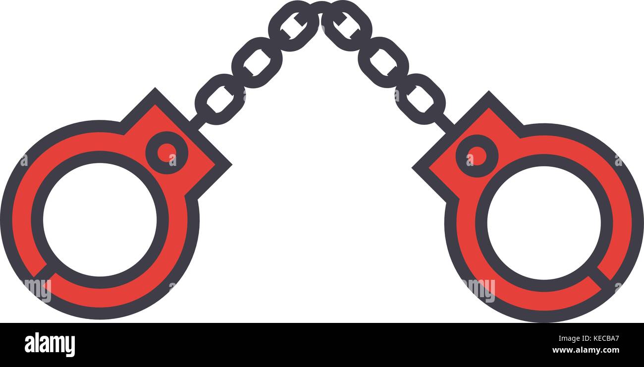 Handcuffs concept Stock Vector Image & Art - Alamy